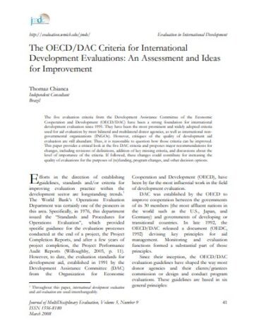 OECD DAC Criteria - Sambodhi